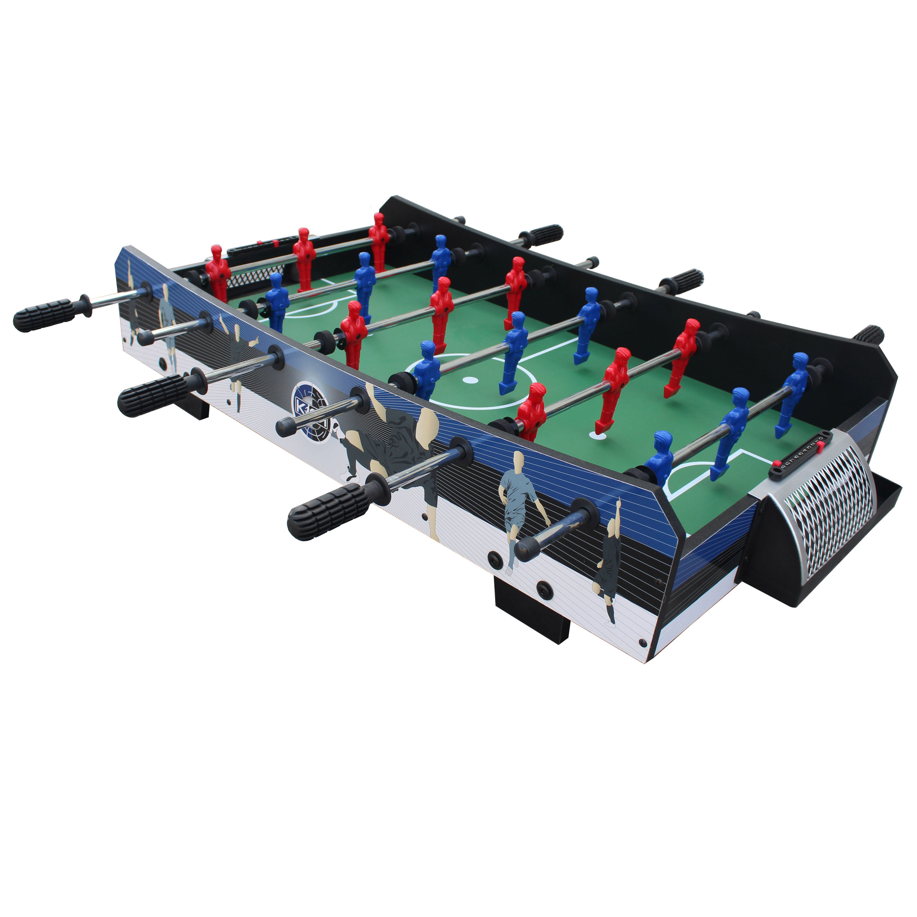 KICK Foosball Tables KICK Neo 40" Compact Mini Tabletop Foosball Table (Blue / Black) | Wayfair